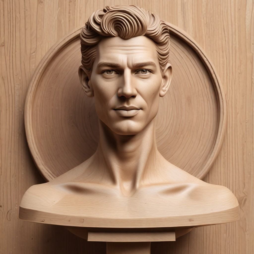 Convert Photo to 3D Wooden Female Bust Style (Free Online & AI-Powered)