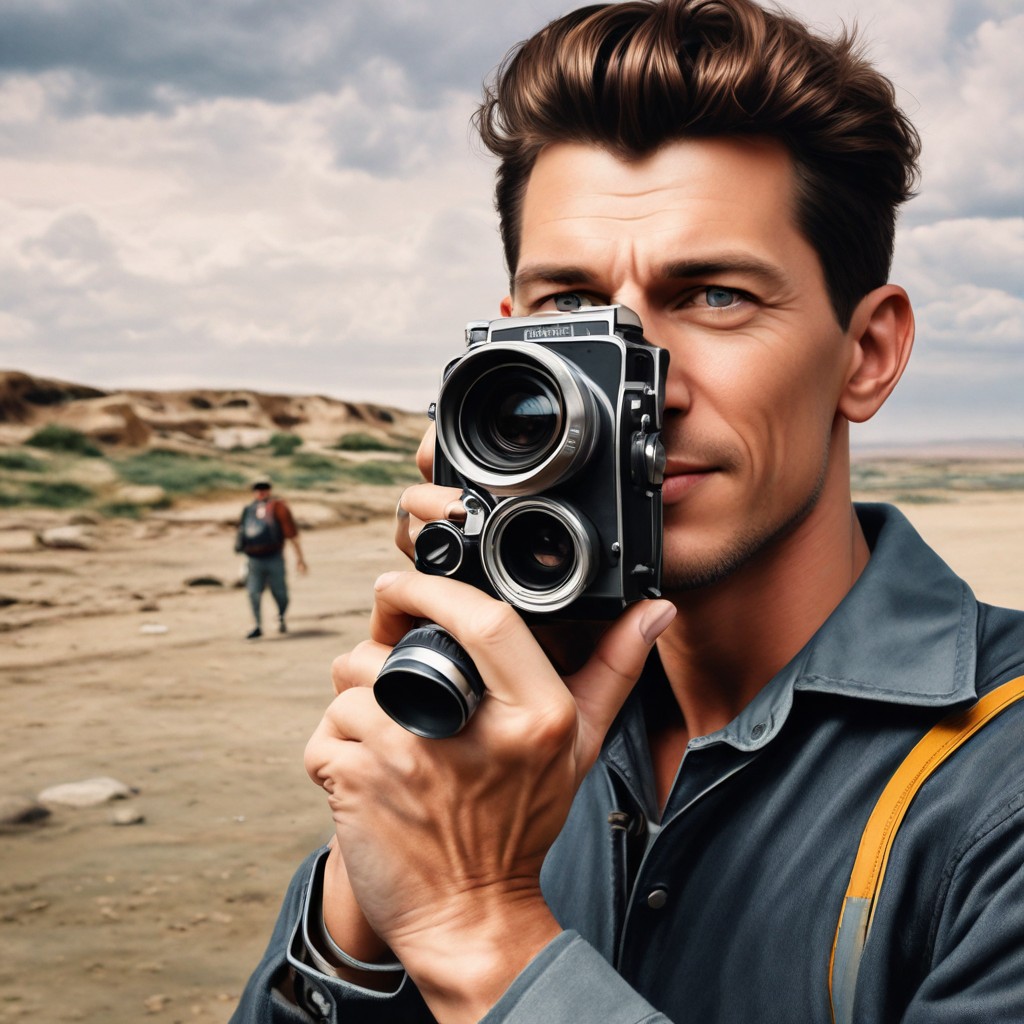 Convert Photo to Color Realism Man with Camera Style (Free Online & AI ...