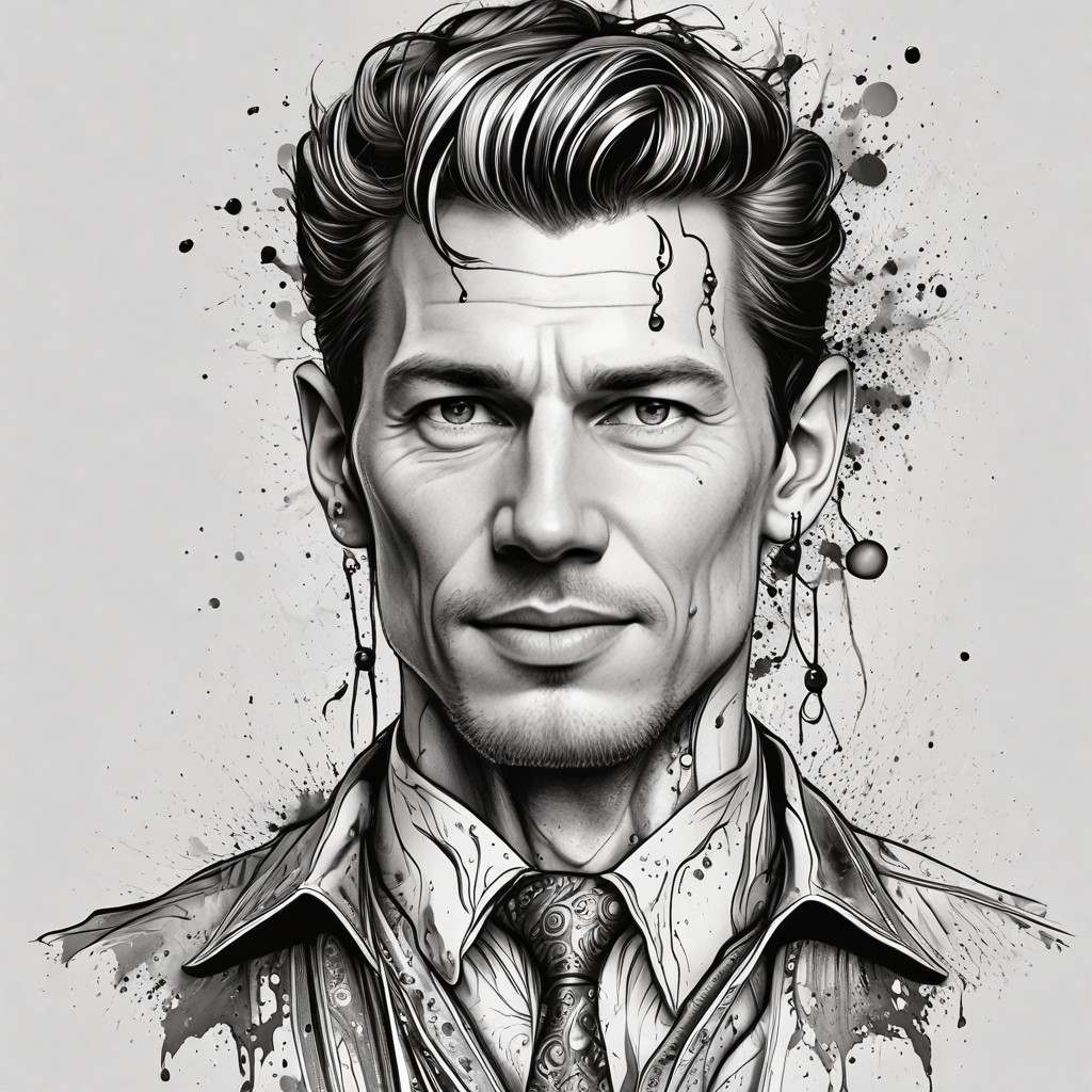 Convert Photo to Ink with Drops Style (Free Online & AI-Powered)