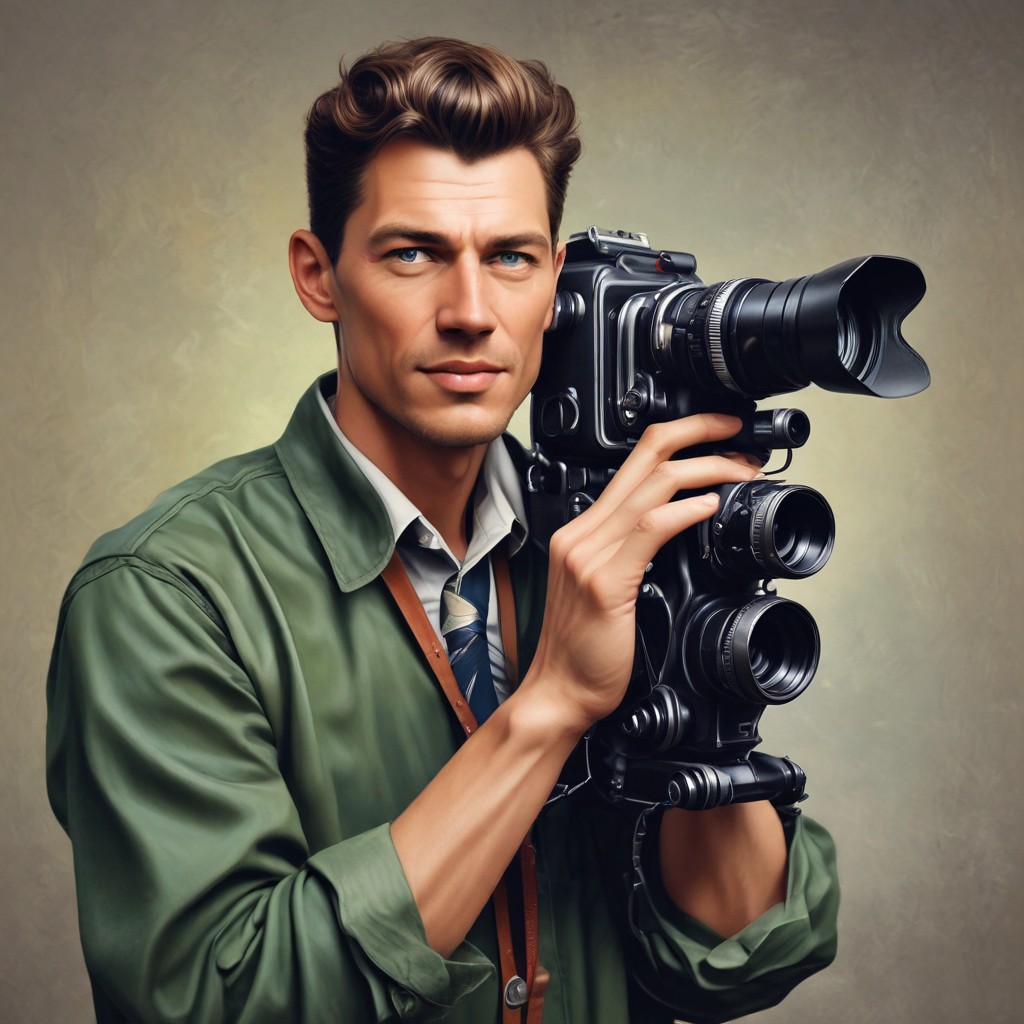 Convert Photo to Man with a Camera Color Realism Style (Free Online ...