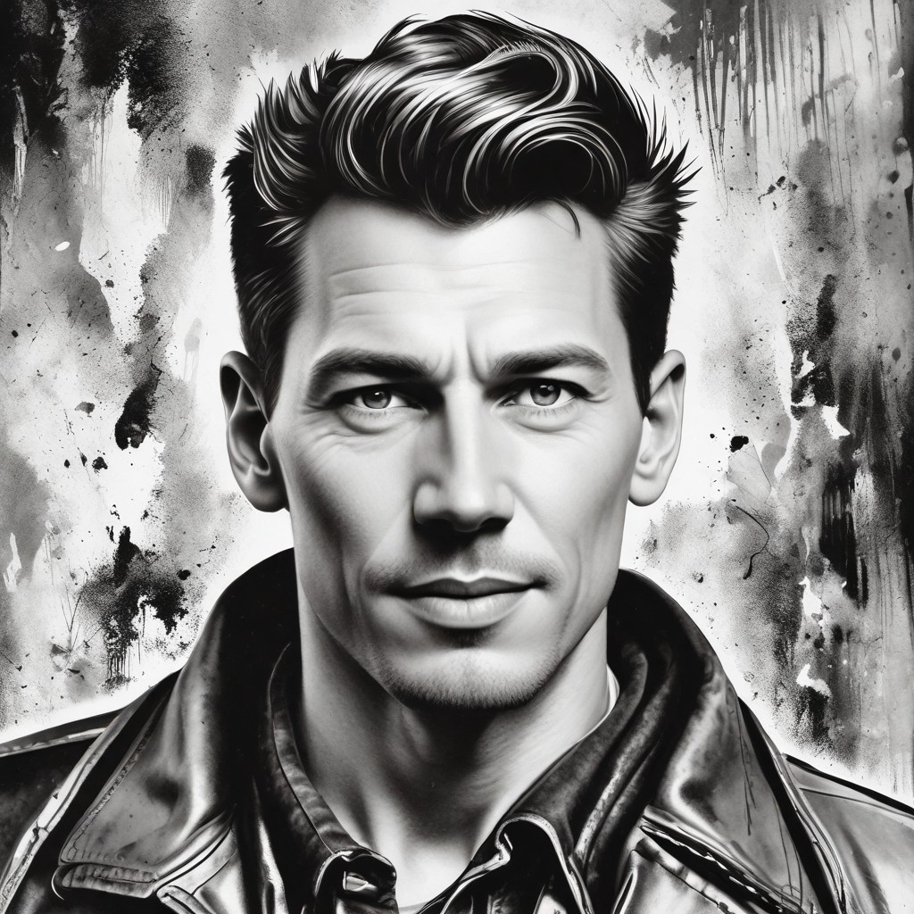 Convert Photo to Black and White Portrait Silhouette Stencil Vector ...