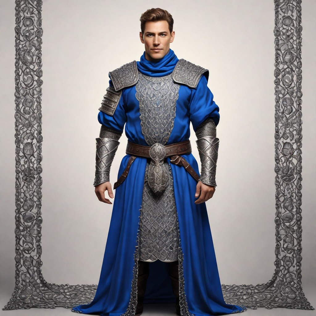 Convert Photo to Chainmail With Blue Cloth Style (Free Online & AI-Powered)