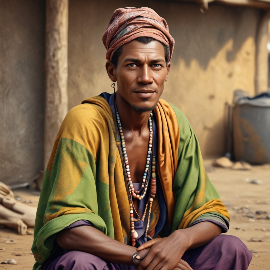 Convert Photo to Color Realistic Nigerian Beggar Style (Free Online ...