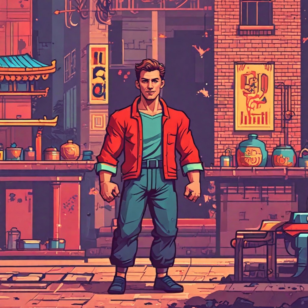 Convert Photo to Kung Fu 80s Pixel Game Style (Free Online & AI-Powered)
