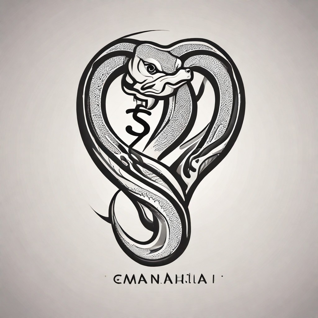 Convert Photo to Logo with Letters S and L in Shape of a Snake Style ...