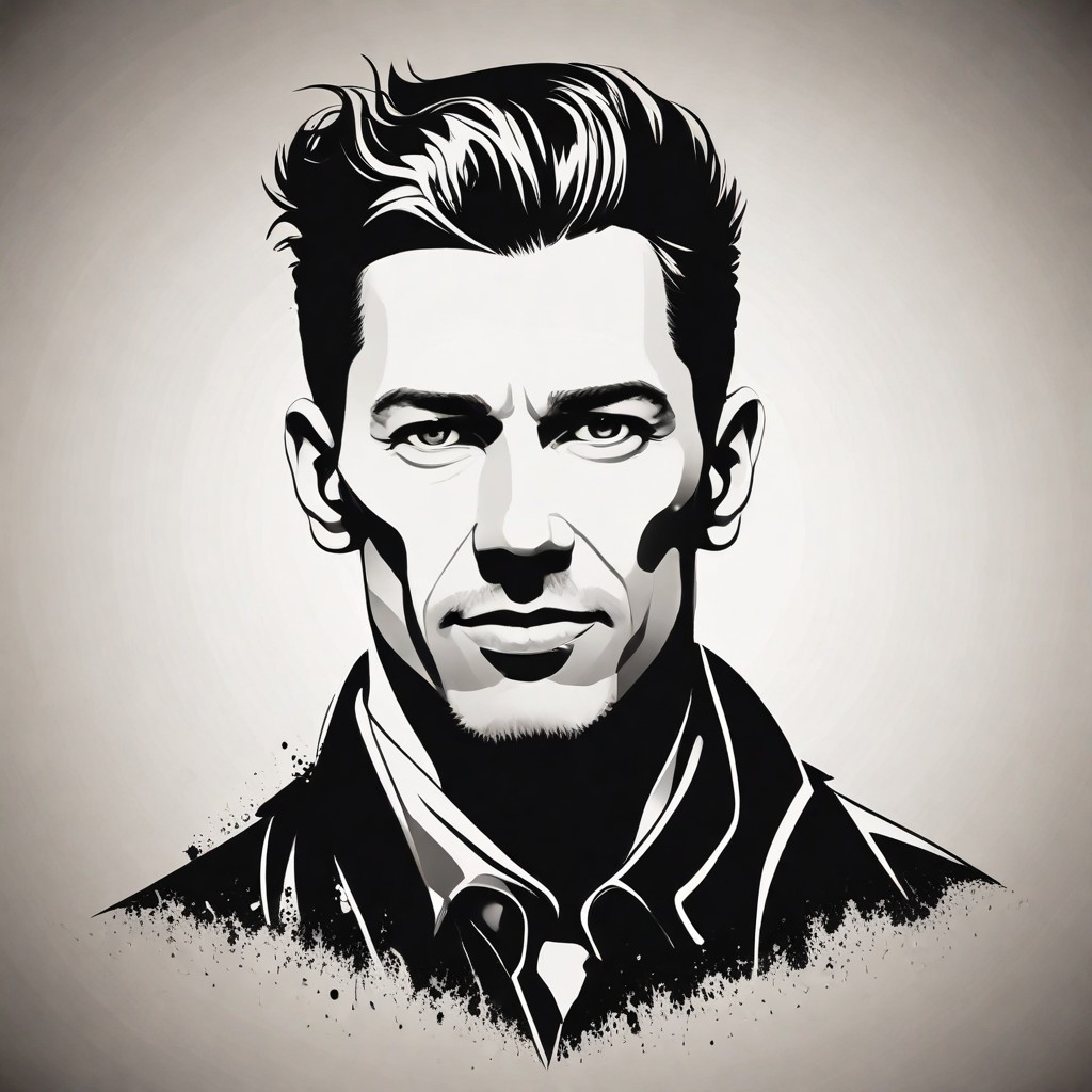 Convert Photo to Negative Silhouette Stencil Vector Portrait Style ...