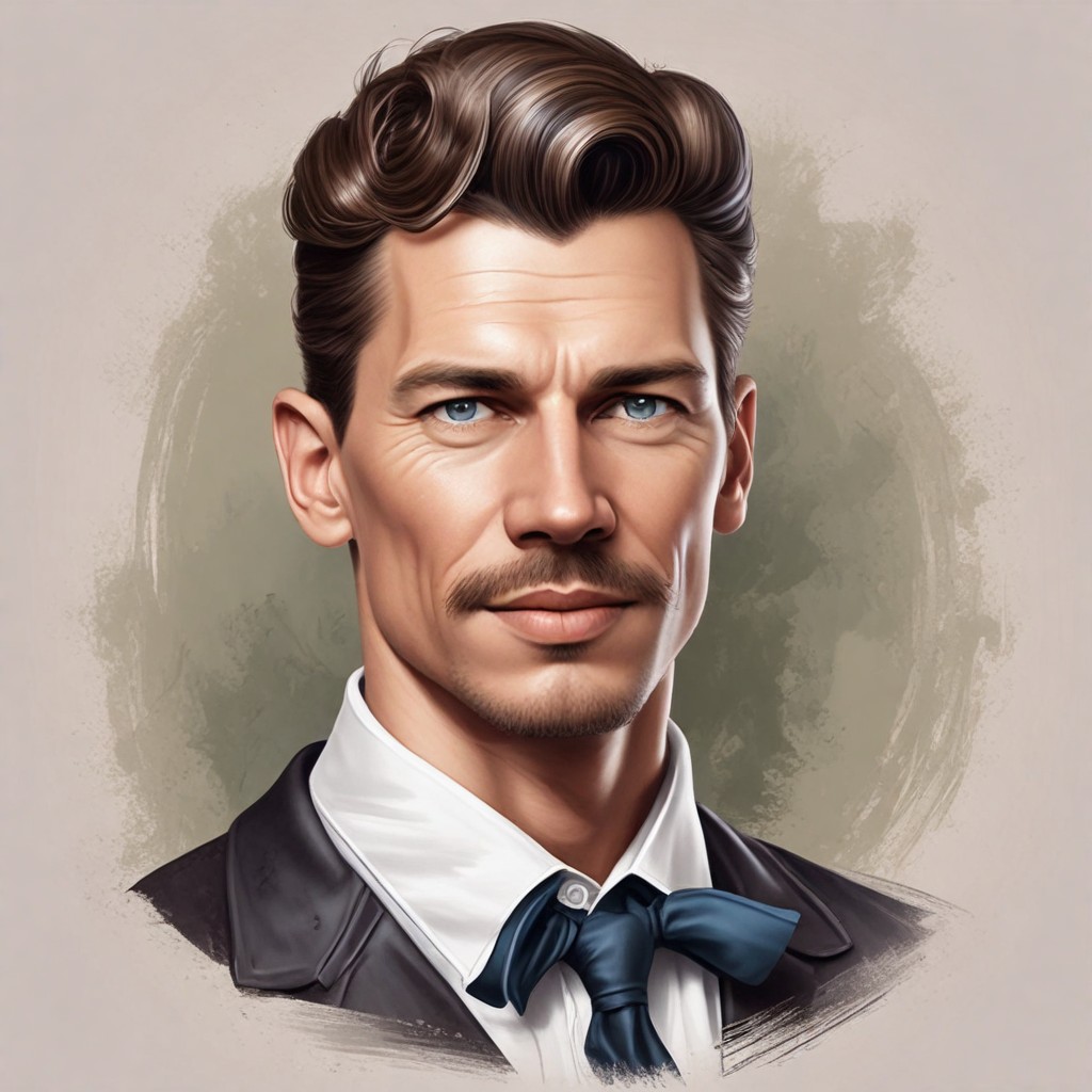 Convert Photo to Realism Color Man with Moustache Style (Free Online ...