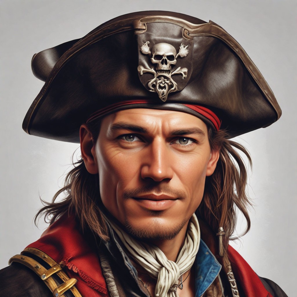 Convert Photo to Realism Color Pirate with Patch on Left Eye Style ...
