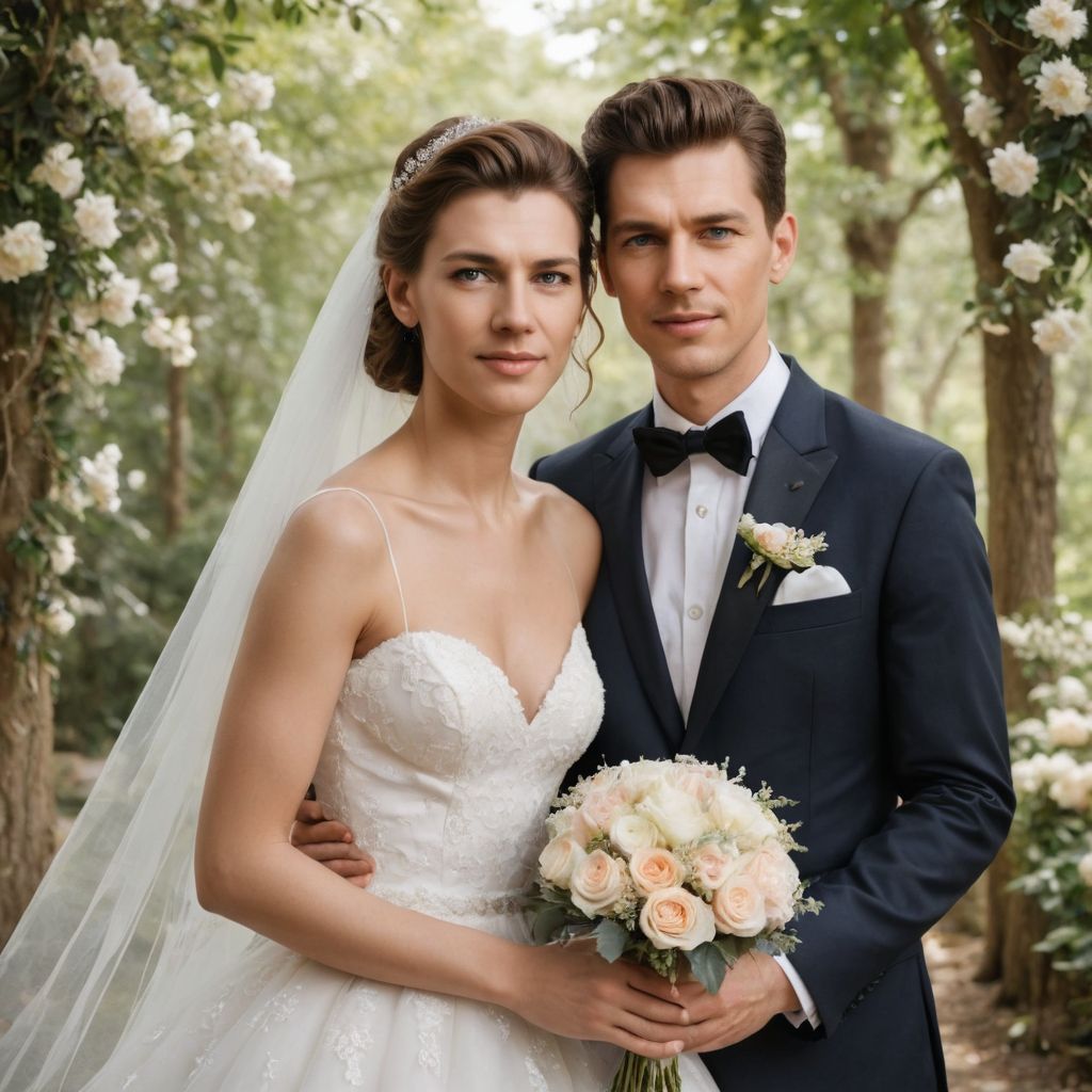 Convert Photo to Create Two Person Photo to Wedding Photo Style (Free ...