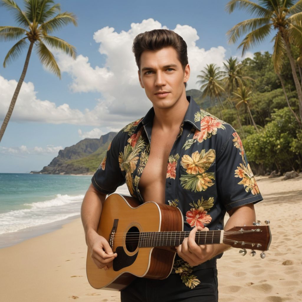 Convert Photo to Hawaiian Beach with Elvis Presley Style (Free Online ...