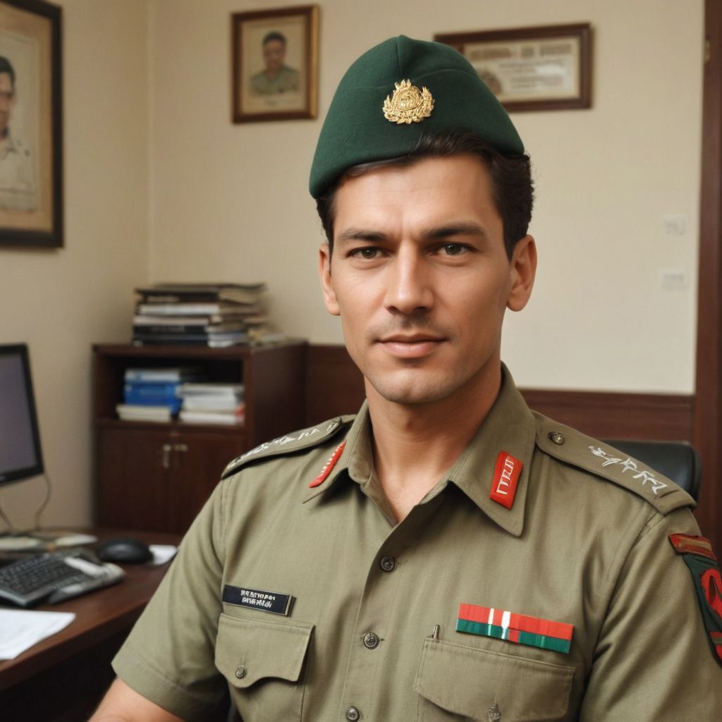 Convert Photo to Indian Army Office with Nameplate Bhairo Singh Style ...