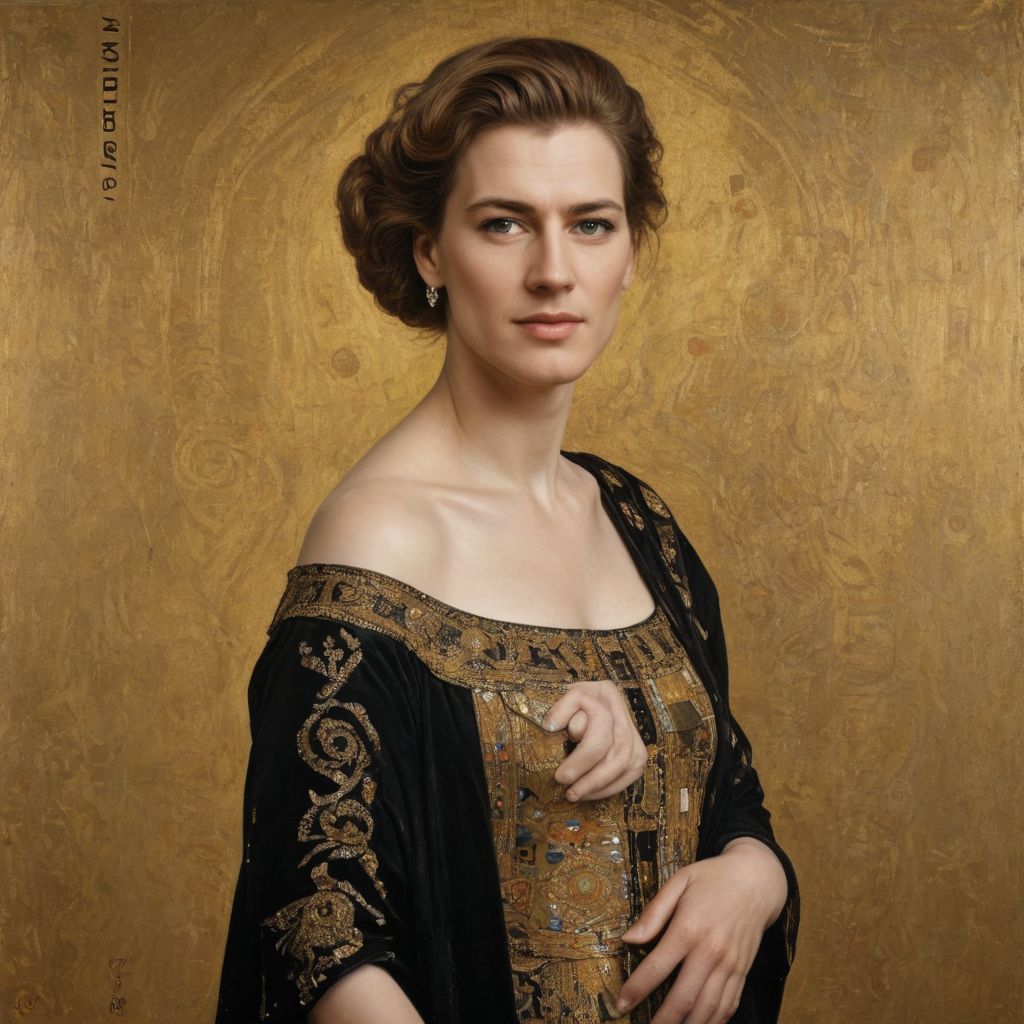 Convert Photo to Portrait of Adele Bloch-Bauer I by Gustav Klimt Style ...