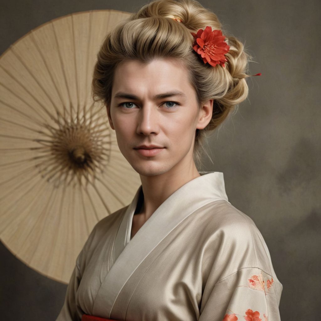 Convert Photo to Realism Color / Photographic Blonde Geisha Girl Style ...