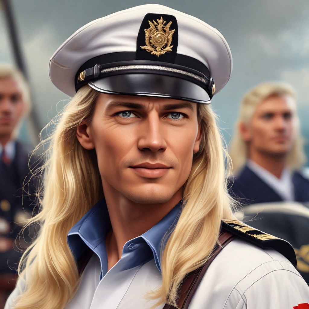 Convert Photo to Realistic Color Blonde Female Captain Style (Free ...