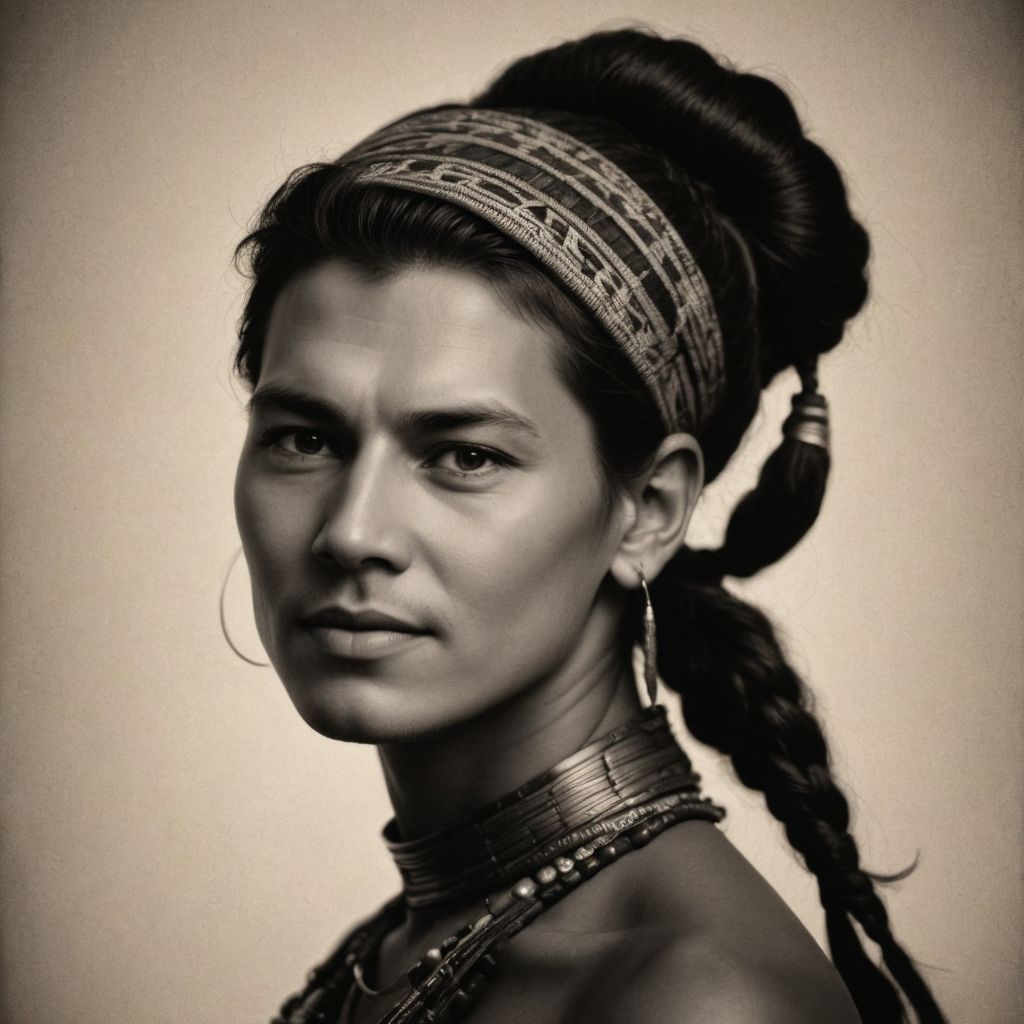 Convert Photo to Silhouette of a Head Portrait of an Igorot Lady Style ...