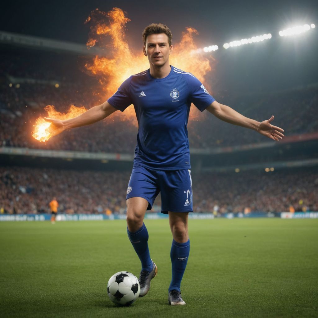 Convert Photo to Soccerfan with Flares Style (Free Online & AI-Powered)