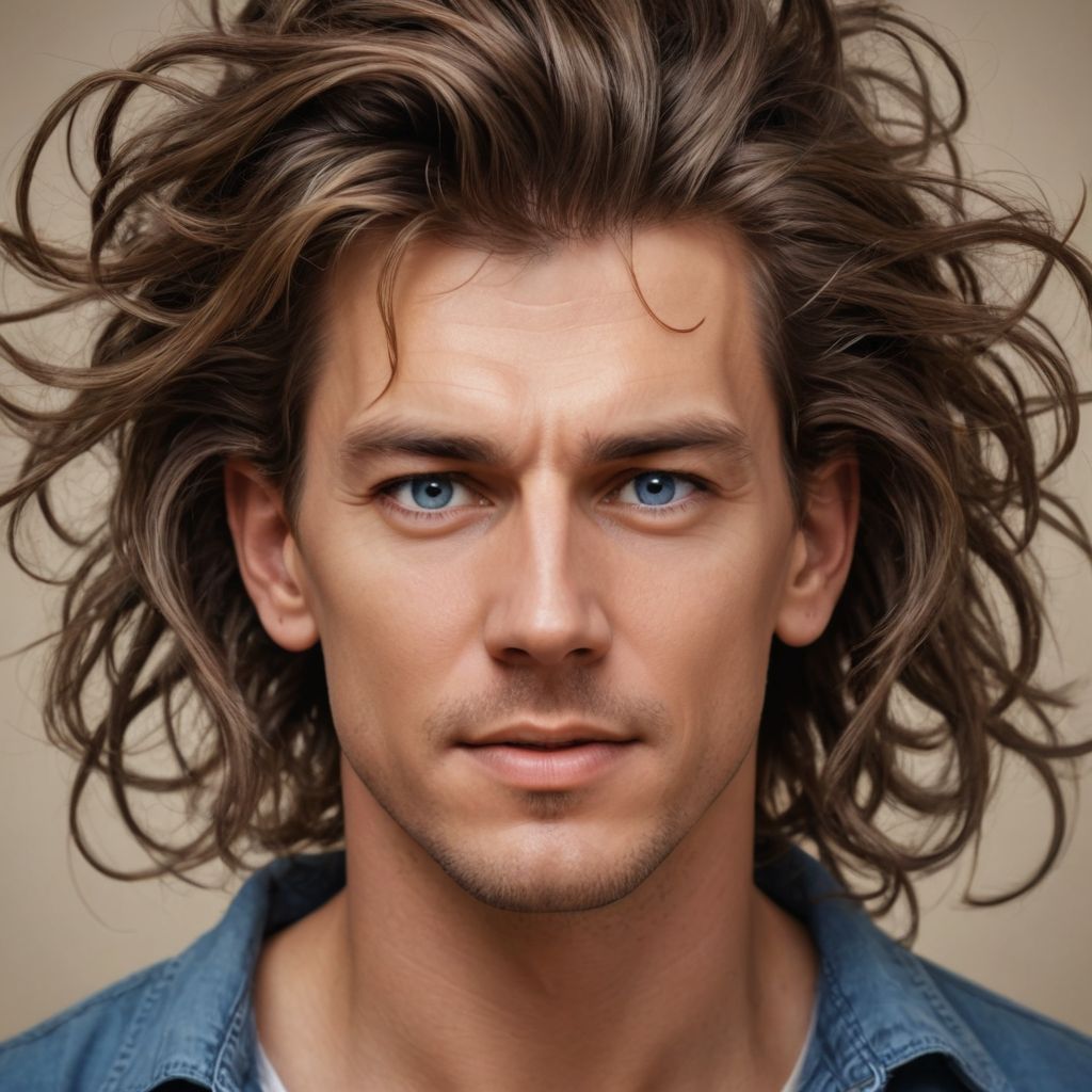 Convert Photo to Surprised Face, Tangled Hair, Blue Eye Style (Free ...