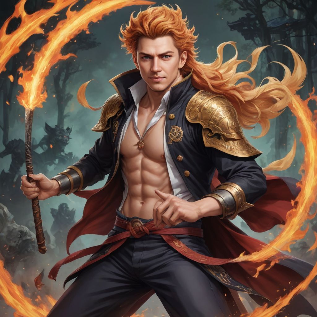 Convert Photo to Art Nouveau Demon Slayer Battle Rengoku Style (Free ...