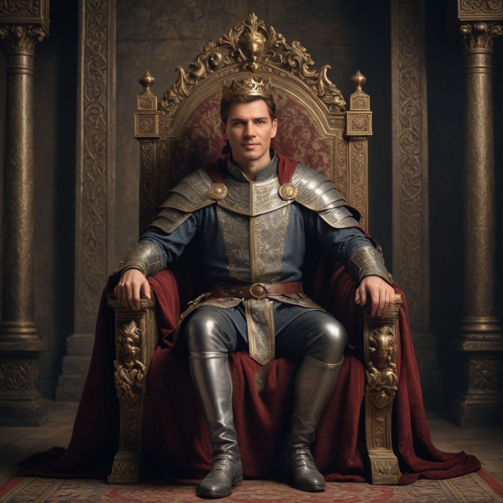 Convert Photo to Medieval King Sitting on Throne Style (Free Online ...