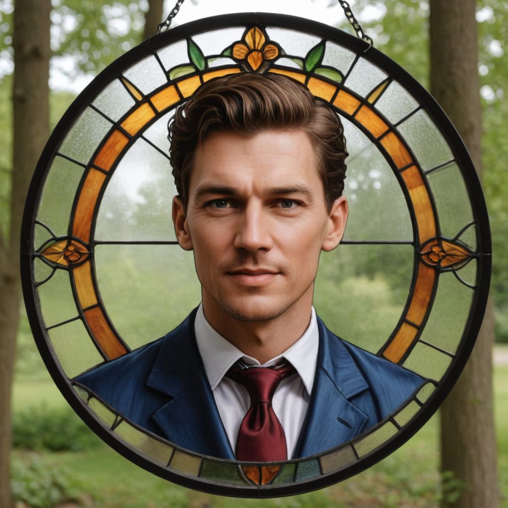 Convert Photo to 6 Inch Round Stained Glass Style (Free Online & AI ...