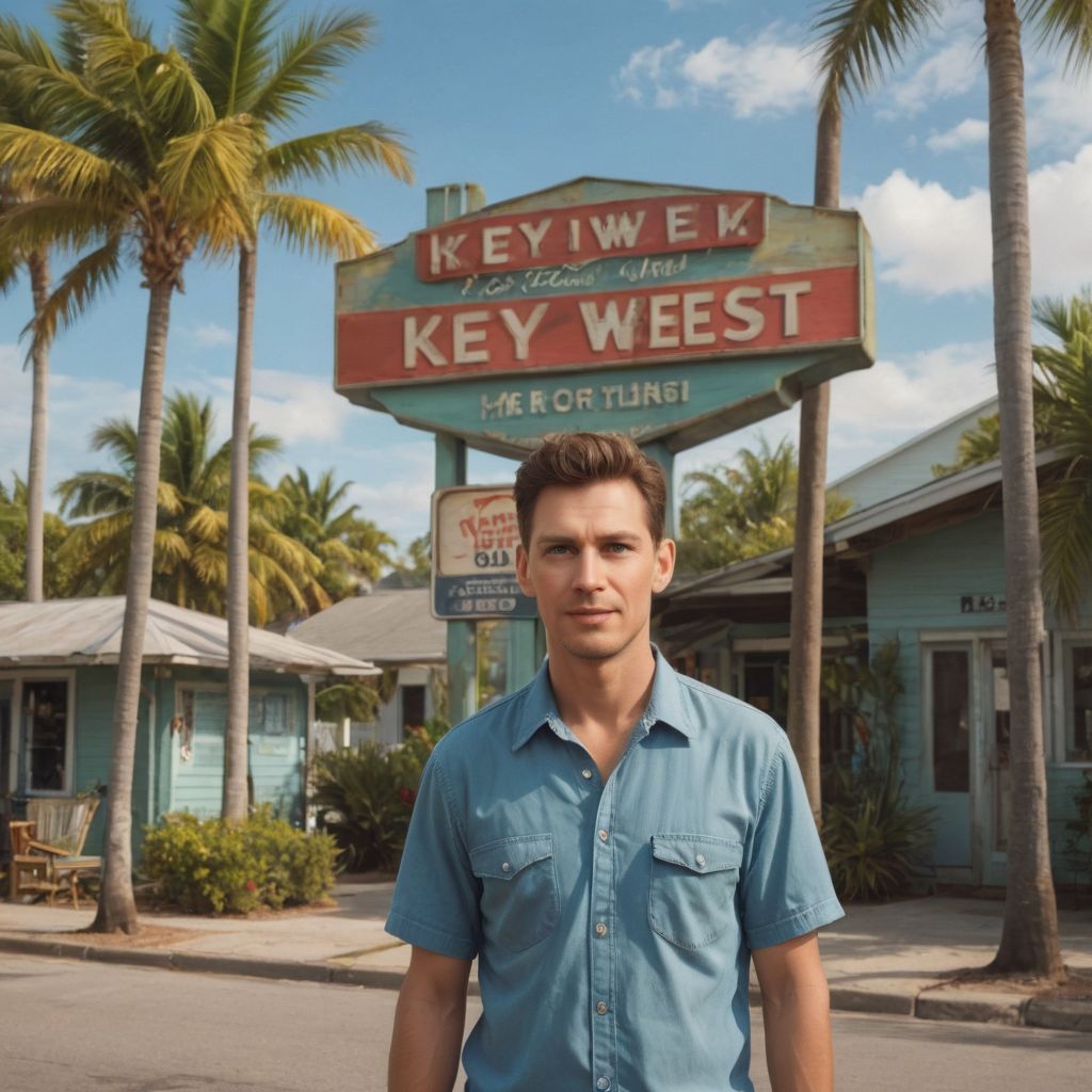Convert Photo to Realistic in Front of the Key West Sign Style (Free ...