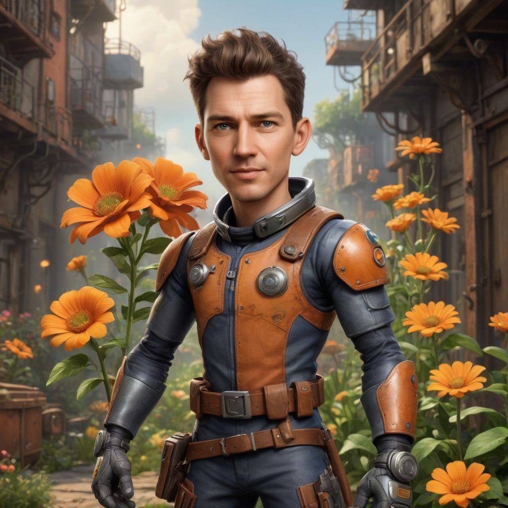 Convert Photo to Rusty Rivets with Flowers Style (Free Online & AI-Powered)