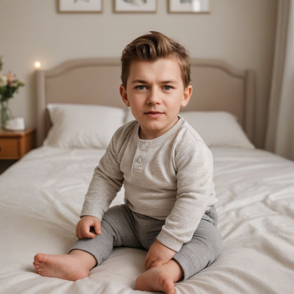 Convert Photo to A One Year Old Baby Sitting On Bed Style (Free Online ...