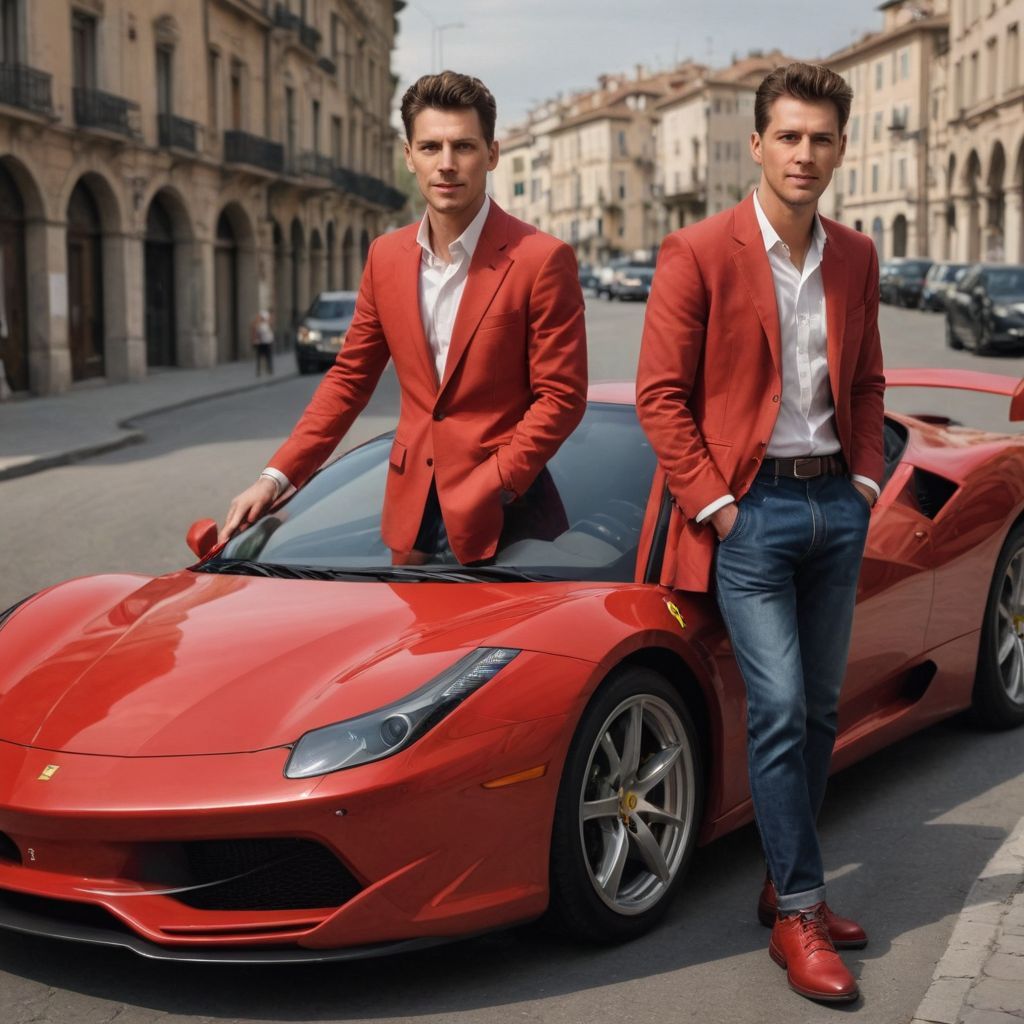 Convert Photo to Me in Red Bolid Ferrari Style (Free Online & AI-Powered)