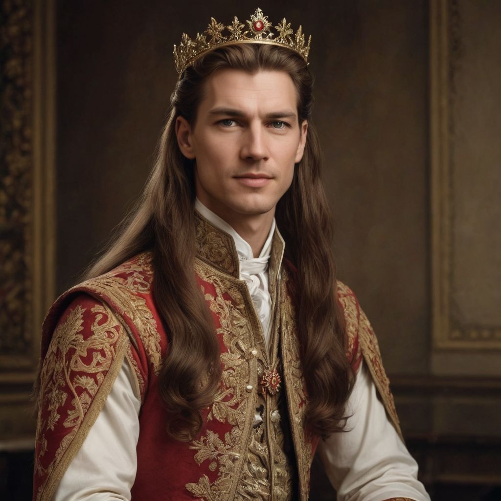 Convert Photo to No Crown but Elegant Royal Wear and Very Long Hair ...