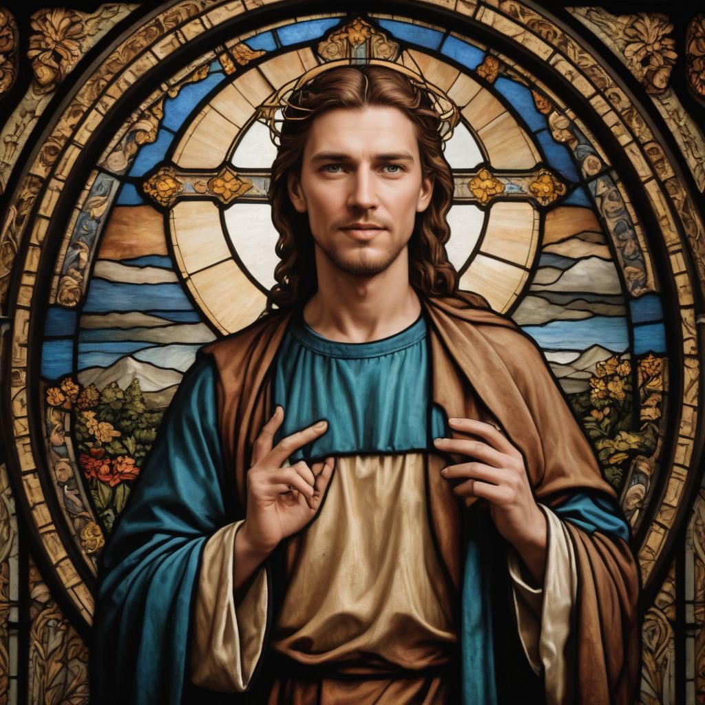 Convert Photo to Stained Glass Jesus Style (Free Online & AI-Powered)