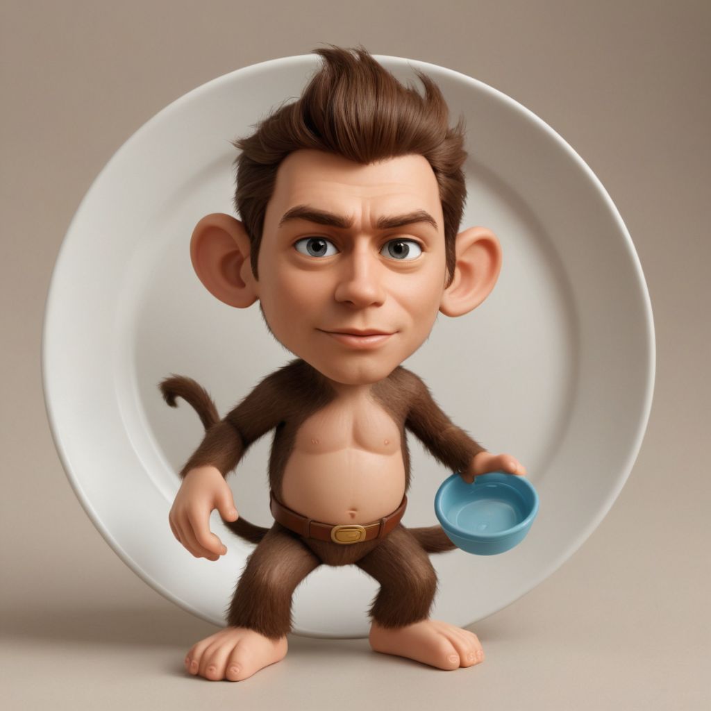 Convert Photo to Toy Story Monkey with Plates Style (Free Online & AI ...