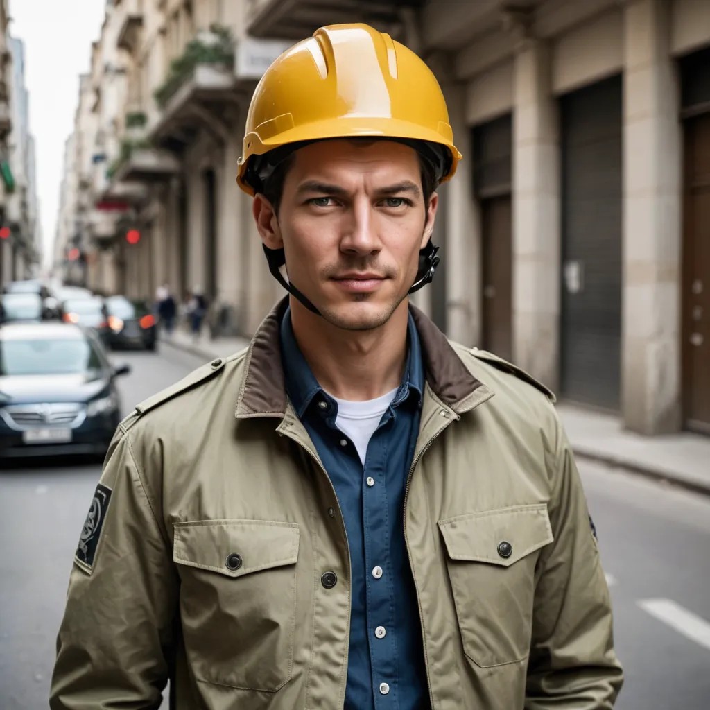 Convert Photo to Journalist Press Jacket and Helmet Style (Free Online ...