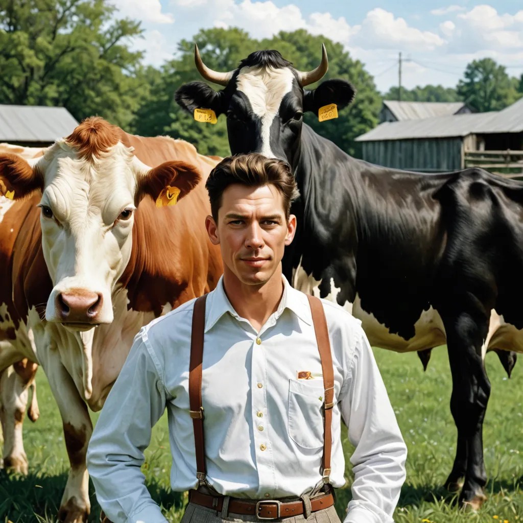 Convert Photo to Norman Rockwell - Cows Style (Free Online & AI-Powered)