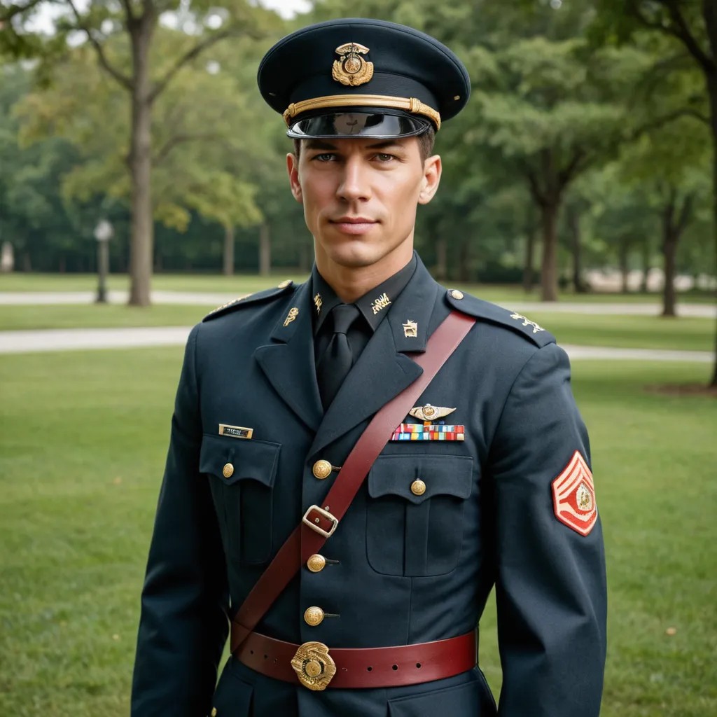 Convert Photo to USMC Officer Dress Uniform Style (Free Online & AI ...