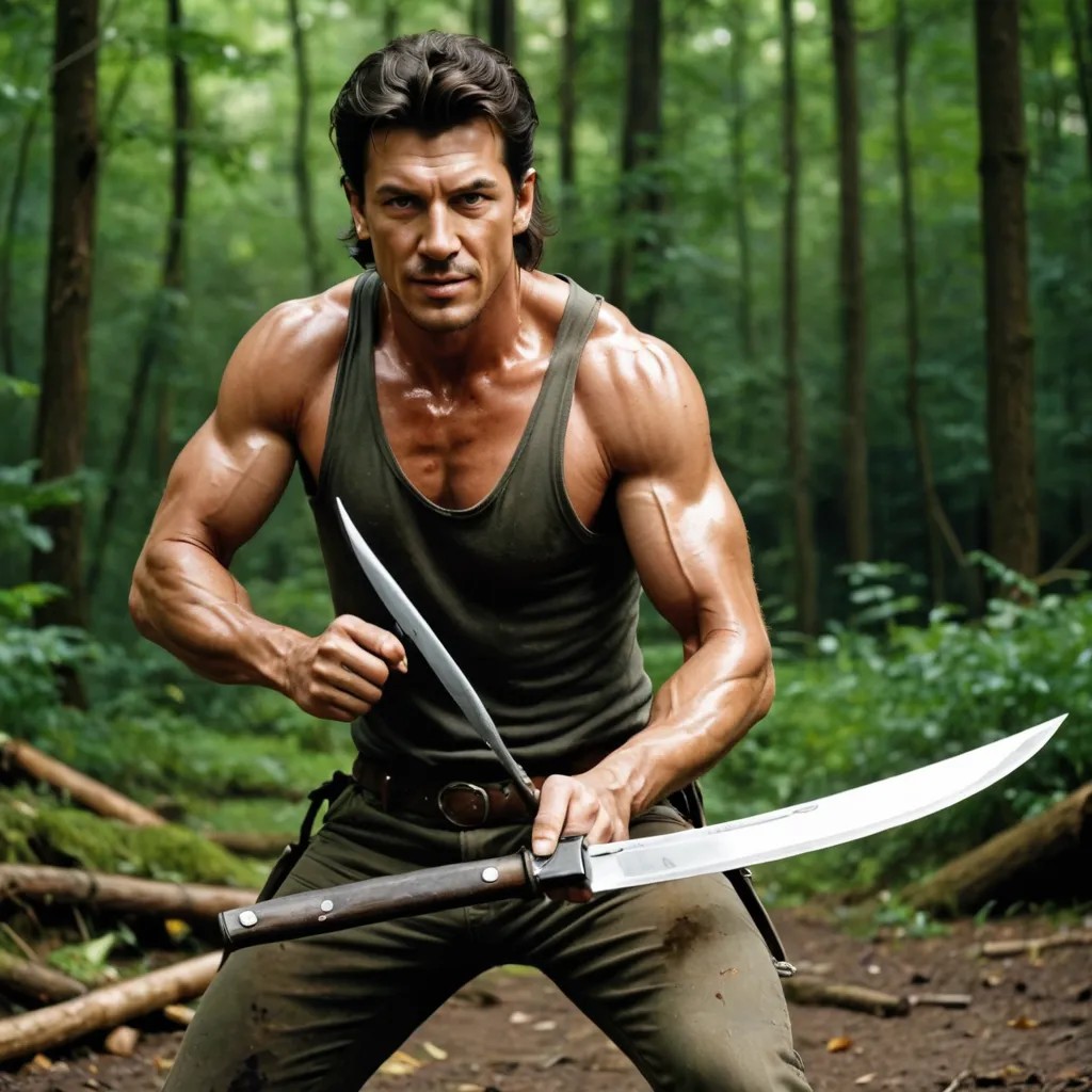 Convert Photo to Rambo Blood Knife Hunter Style (Free Online & AI-Powered)