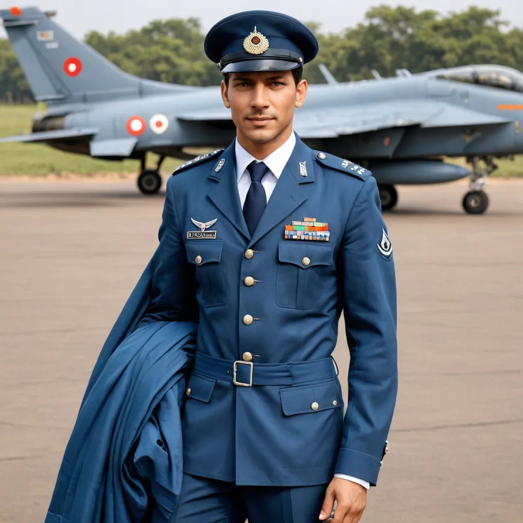 Convert Photo to Convert into Indian Air Force Blue Uniform Style (Free ...