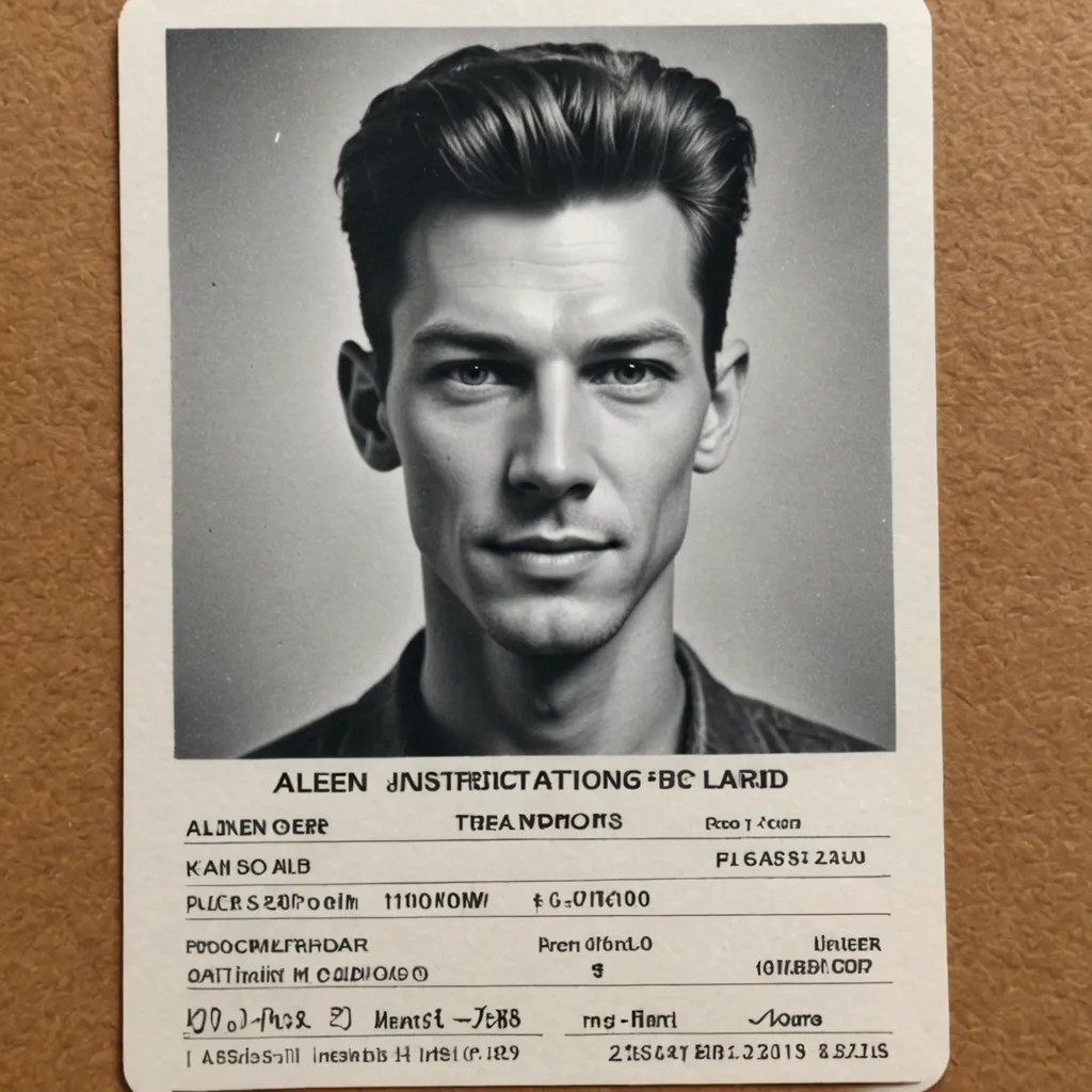 Convert Photo to UFO Alien Identification Card Style (Free Online & AI ...