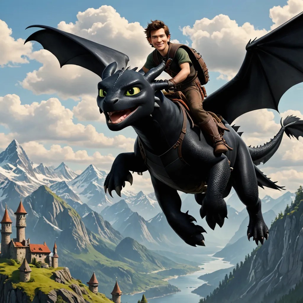 Convert Photo to Hiccup Riding Toothless Style (Free Online & AI-Powered)