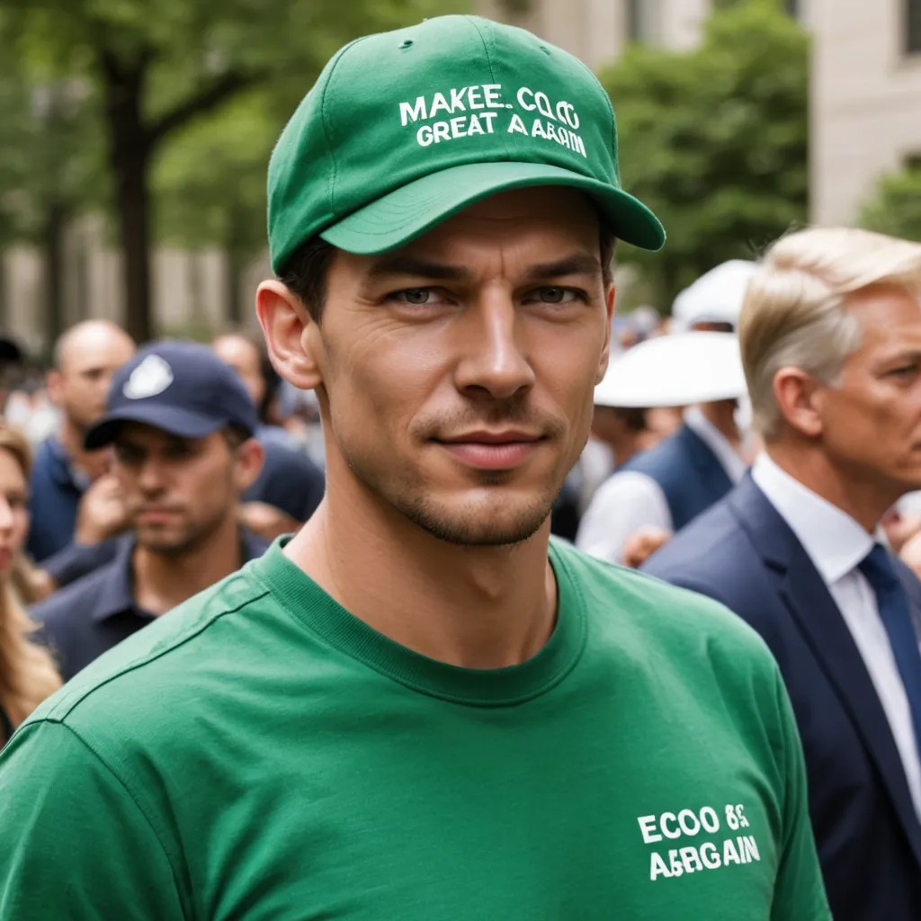 Convert Photo to With a Green Cap 'Make Ecolo Great Again' Style (Free ...