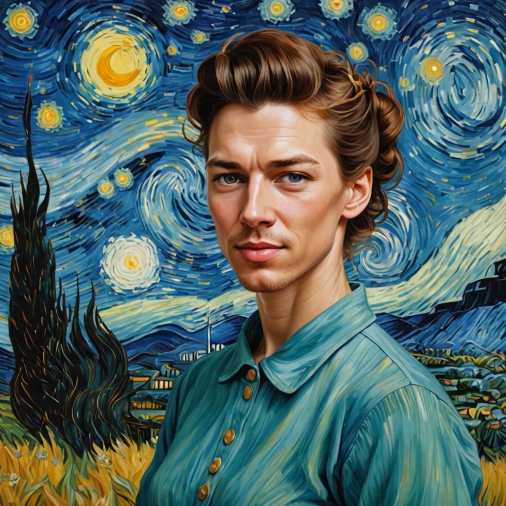 Convert Photo to You Are Van Gogh, Paint a Portrait of This Girl Style ...